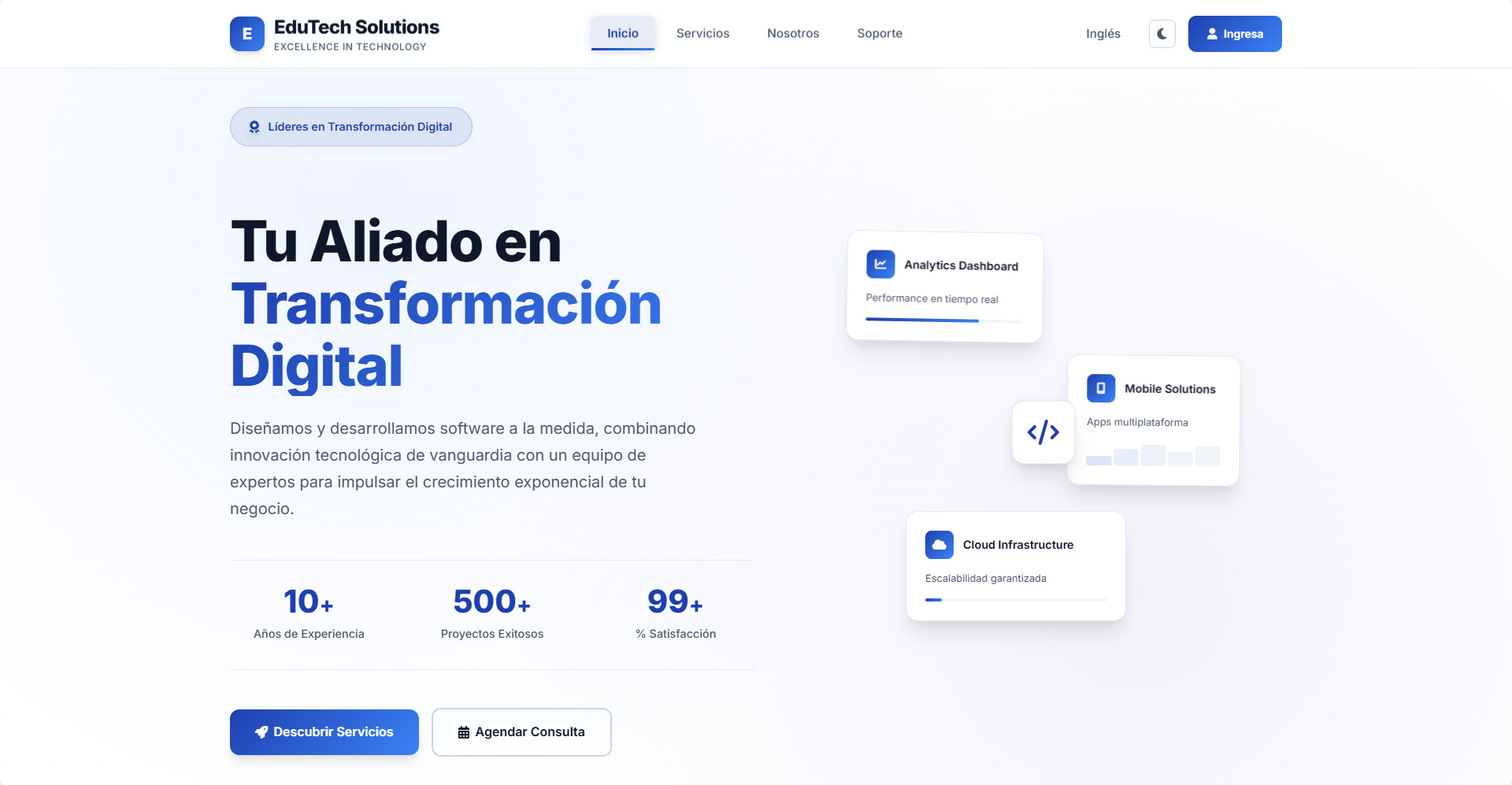 Etech Solutions | Desarrollo de Software y Transformación Digital